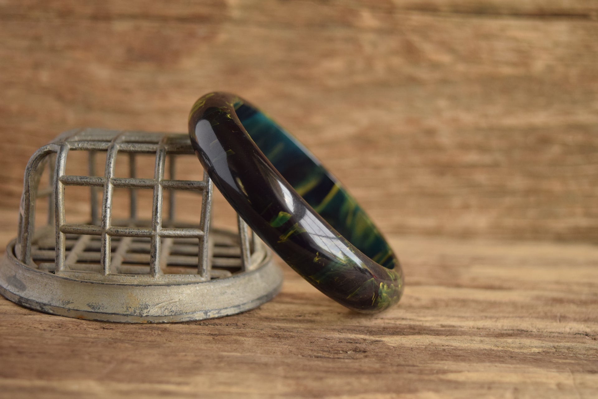Blue Moon Bakelite Bangle – YournNonce